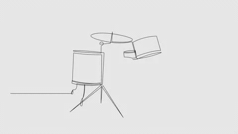 Animated self drawing of continuous sing... | Stock Video | Pond5