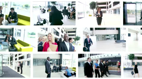 Animated series montage of business team... | Stock Video | Pond5