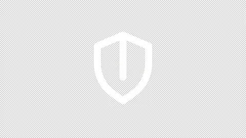 Shield Icon Line Stock Video Footage | Royalty Free Shield Icon Line ...