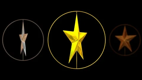 Animated Silver Star Stock Video Footage | Royalty Free Animated Silver ...