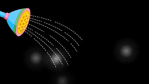 Animated Shower | Stock Video | Pond5