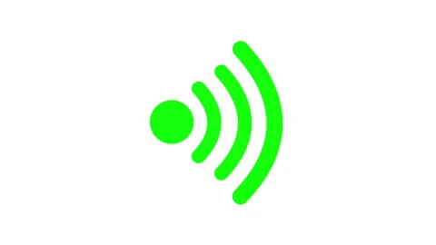 Animated signal of the WiFi connections,... | Stock Video | Pond5