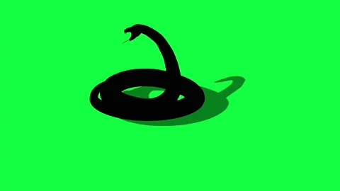 Animated Snake Green Screen Stock Video Footage | Royalty Free Animated ...
