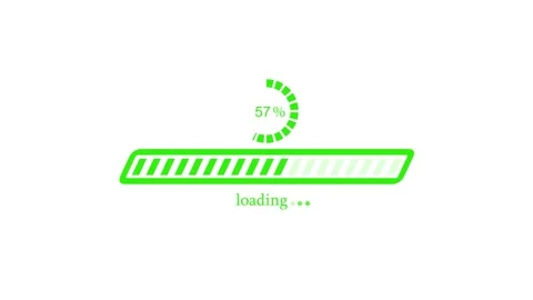 Animated Simple Loading Progress Bar, Mi... | Stock Video | Pond5