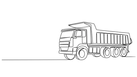 Dump Truck Drawing Stock Videos – Royalty-Free HD & 4K Videos
