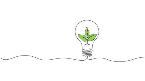 animated single line drawing of green pl... | Stock Video | Pond5