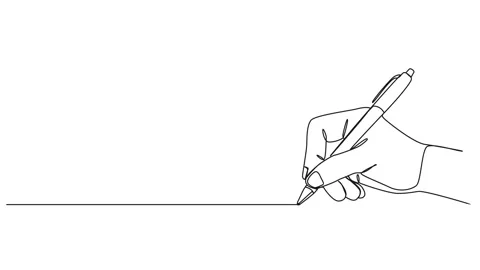 Hand Line Drawing Stock Footage ~ Royalty Free Stock Videos | Pond5