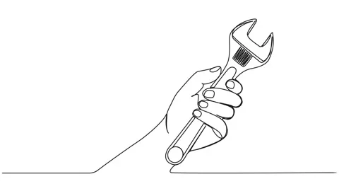 animated single line drawing of hand hol... | Stock Video | Pond5