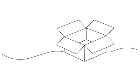 animated single line drawing of open car... | Stock Video | Pond5