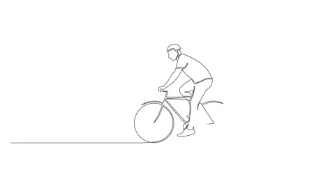 animated single line drawing of person r... | Stock Video | Pond5