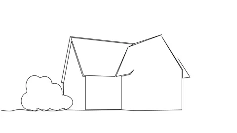 Home Line Drawing Stock Videos – Royalty-Free HD & 4K Videos | Pond5