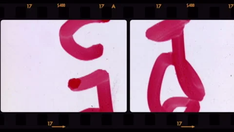 Animated Slow Roll Horizontal Film Burn ... | Stock Video | Pond5