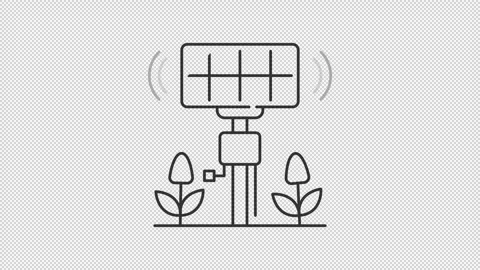 Animated smart agriculture sensor icon | Stock Video | Pond5