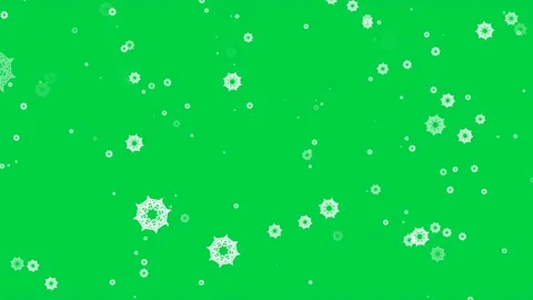 Animated snowfall on green screen backgr... | Stock Video | Pond5