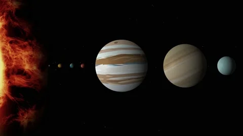 An Animated Solar System Zooming into th... | Stock Video | Pond5