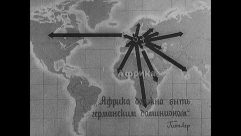 Animated Soviet map of feared German adv... | Stock Video | Pond5