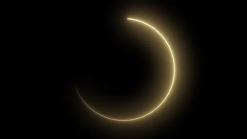 Animated sparkling glowing gold circle f... | Stock Video | Pond5