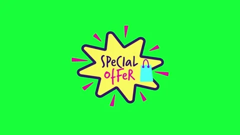Animated special offer icon background, ... | Stock Video | Pond5