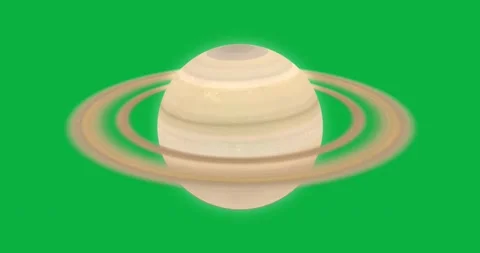 Animated spinning planet Saturn. Animati... | Stock Video | Pond5