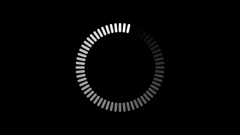 Animated spinning waiting icon. Loading ... | Stock Video | Pond5