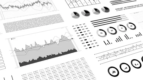 animated stats infographics. 3D | Stock Video | Pond5