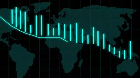 Animated of stock market graph chart ani... | Stock Video | Pond5