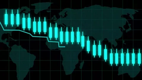 Animated of stock market graph chart ani... | Stock Video | Pond5