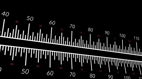 Animated straight ruler on alpha channel | Stock Video | Pond5