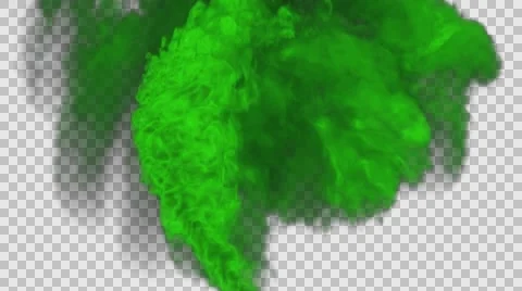 Animated stream of green gas in 4k - top... | Stock Video | Pond5