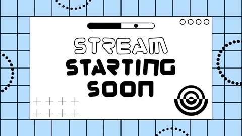 Animated stream overlay starting soon mo... | Stock Video | Pond5