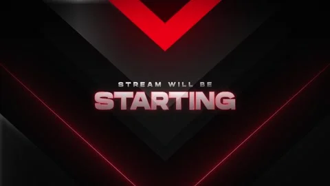 animated stream overlays, starting scree... | Stock Video | Pond5