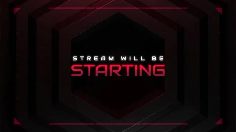 animated stream overlays, starting scree... | Stock Video | Pond5