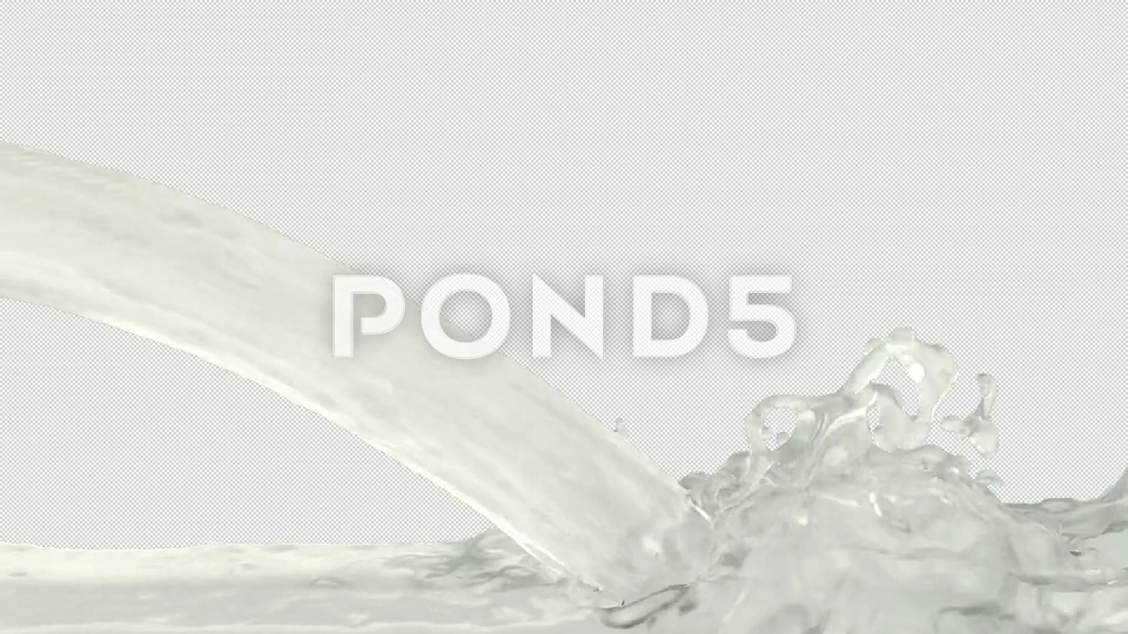 Stream Of Water White Background