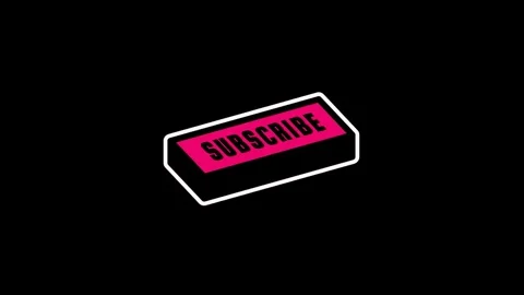 Animated Subscribe Button icon backgroun... | Stock Video | Pond5