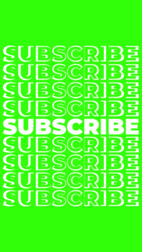 Subscribe Green Screen Stock Videos – Royalty-Free HD & 4K Videos