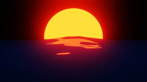 Sunset Animated Stock Video Footage | Royalty Free Sunset Animated ...