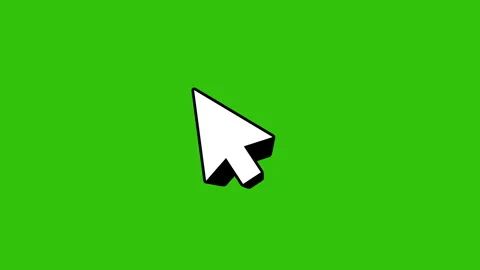 Animated symbol of arrow cursor. 3D anim... | Stock Video | Pond5