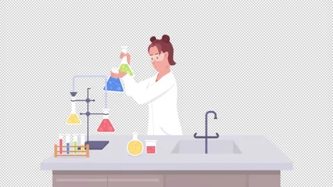Animated Scientist Stock Video Footage | Royalty Free Animated ...