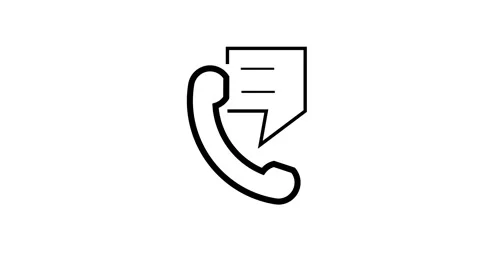 Animated telephone missed call icon on a... | Stock Video | Pond5
