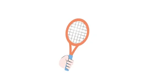 Animated Tennis Racket icon background, ... | Stock Video | Pond5