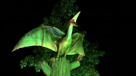 Animated terradactyl at Chinese Lantern ... | Stock Video | Pond5