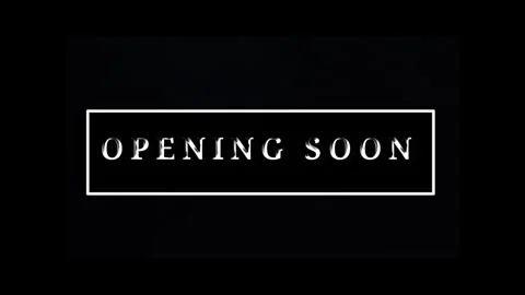 Animated text that says opening soon has... | Stock Video | Pond5