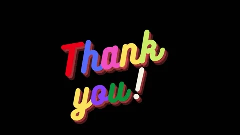 Animated Text Thank you Card, thank you ... | Stock Video | Pond5