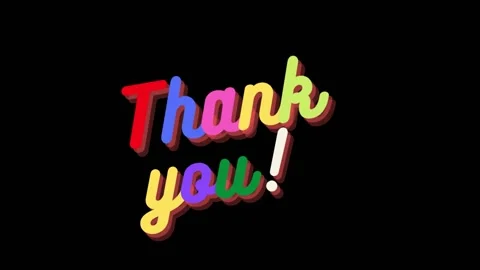 Animated Text Thank you Card, thank you ... | Stock Video | Pond5
