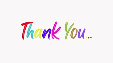 Animated Text Thank you Card, thank you ... | Stock Video | Pond5