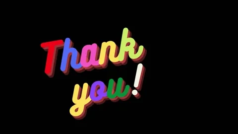Animated Text Thank you Card, thank you ... | Stock Video | Pond5