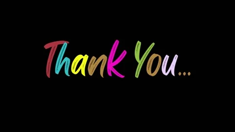 Animated Text Thank you Card, thank you ... | Stock Video | Pond5