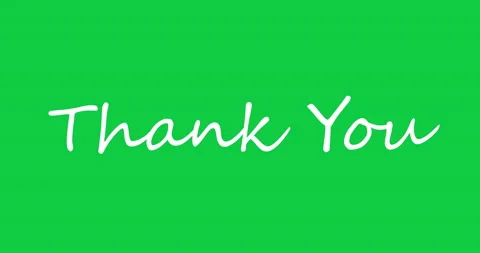 Animated Thank You Handwritten Text on a... | Stock Video | Pond5