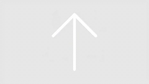 Animated thin line directional arrow ico... | Stock Video | Pond5