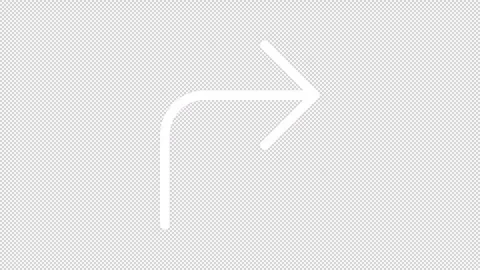 Animated thin line left and right turn a... | Stock Video | Pond5